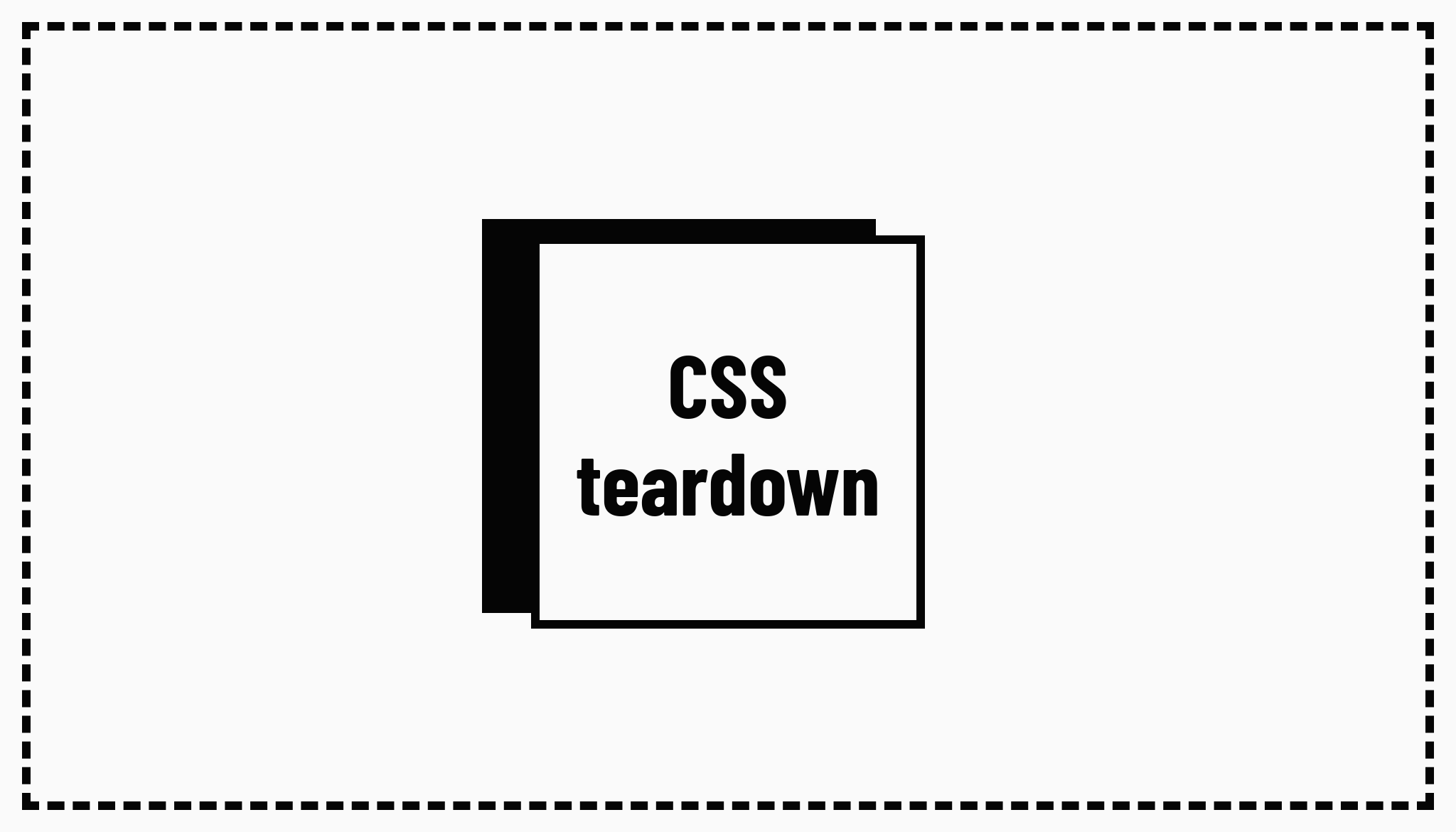 Every Layout teardown